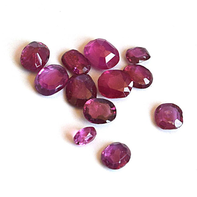 12/2.85cts Real Natural Rectangular Oval Faceted AA Ruby Gemstone for ...