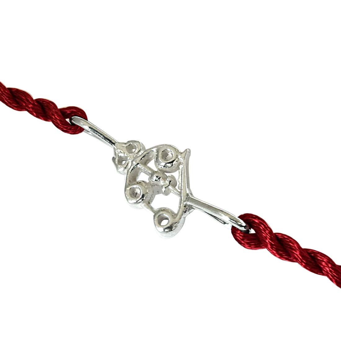 Trishul Shaped Sterling Silver Rakhi for Brothers SNSR5