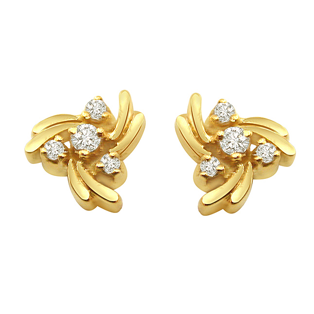 Simple N Sweet -Diamond Earrings| Surat Diamond Jewelry