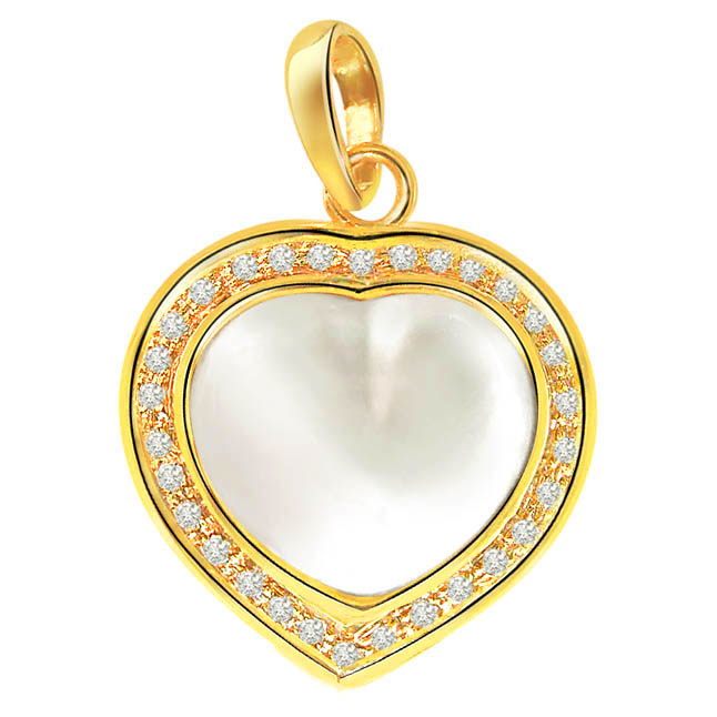 Heart Pendant - Buy Heart Shape Pendants Online for Women - Surat Diamond