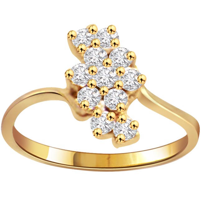 Bunch Of Diamonds 0.55 Ct Diamond Classic Rings | Surat Diamond Jewelry