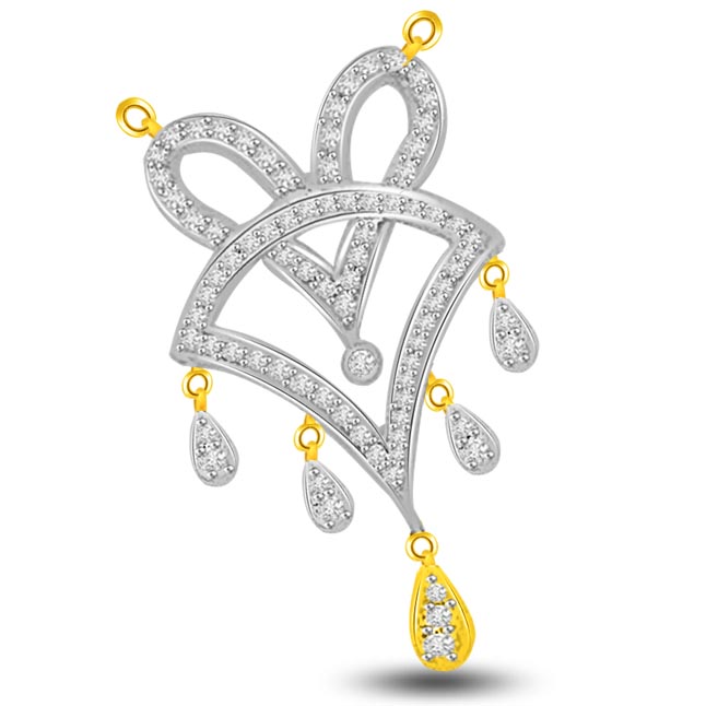 Hearts & Triangles 0.70ct Trendy Diamond Pendants| Surat Diamond Jewelry
