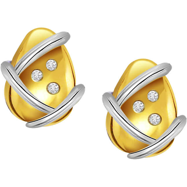 Simple & Sweet Diamond Earrings | Surat Diamond Jewelry