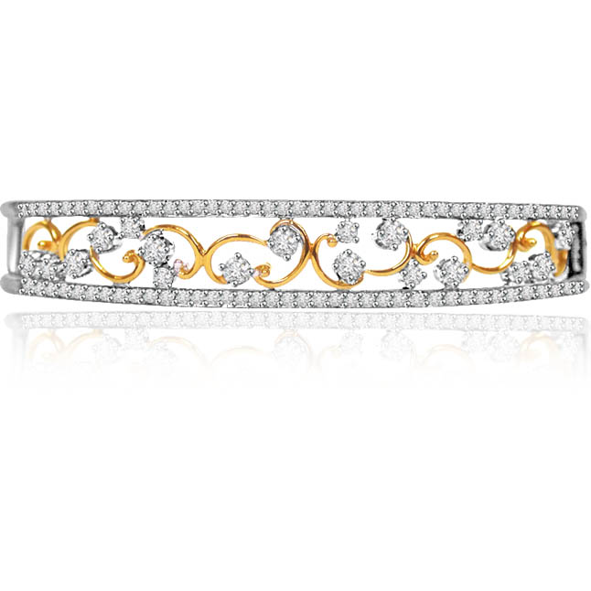 Buy Diamond Bracelets, Gold, Silver & Rose Plated Bracelets - Surat Diamond