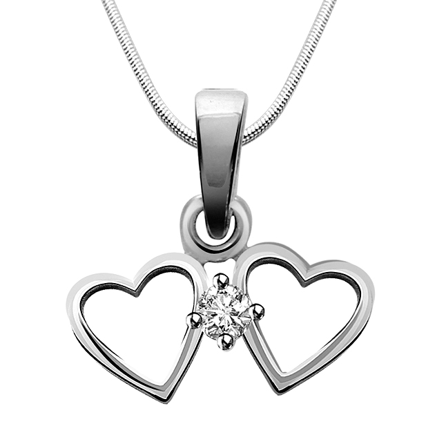 Heart Pendant - Buy Heart Shape Pendants Online for Women - Surat Diamond