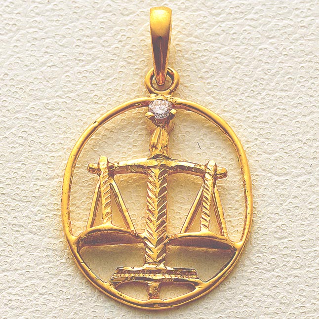 Libra Pendants -Zodiac Pendants| Surat Diamond Jewelry
